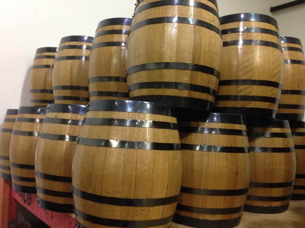 Many Regional Distilleries Use Small Wooden Barrels For Aging - Red ...
